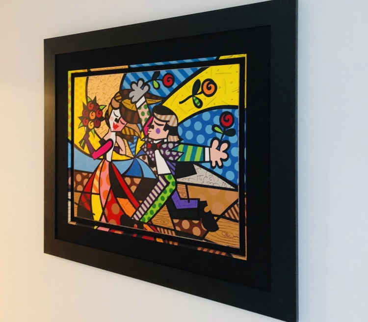 FOLLOW ME Serigraph Romero Britto Signed | Modernism